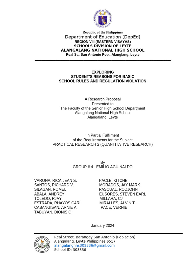 Chapter 1 3 Draft Proposal Paper Template Guide 1 | PDF