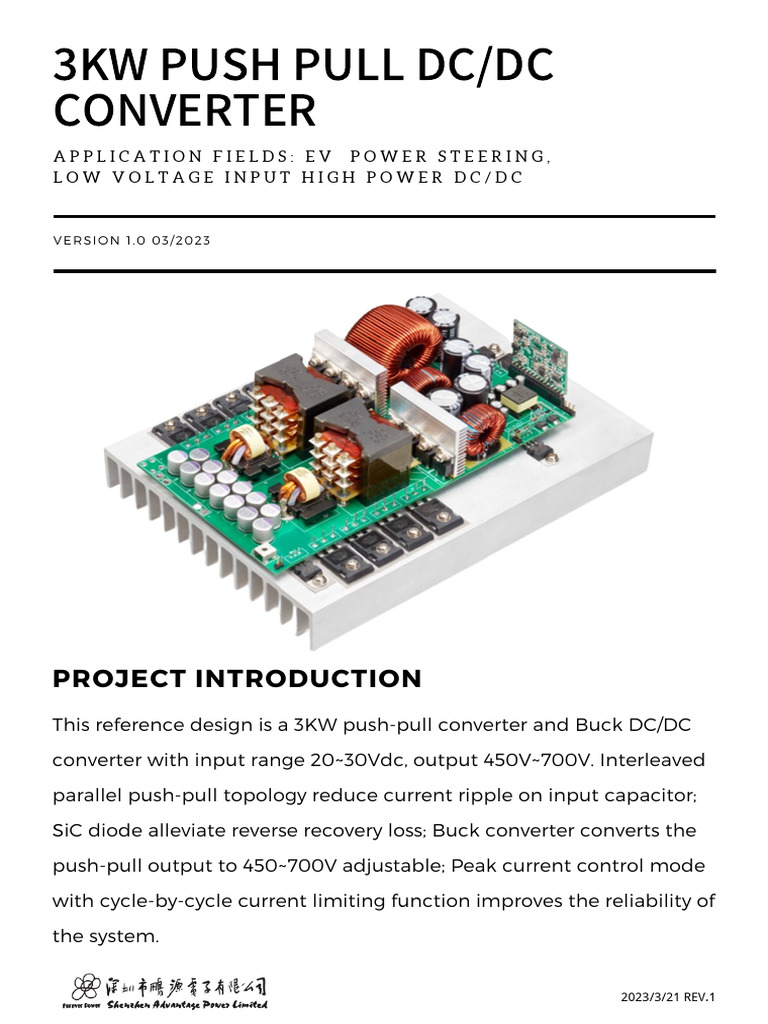 3KW Push-Pull DCDC Converter | PDF