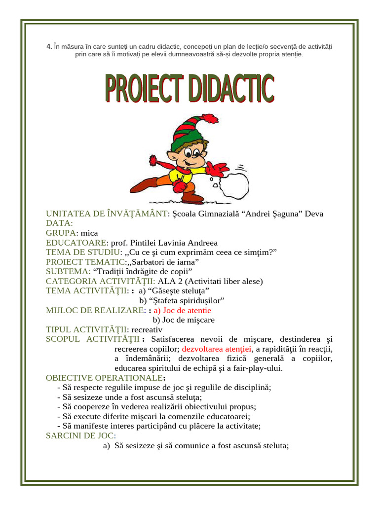 Aplicatie 4 - ATENTIA | PDF