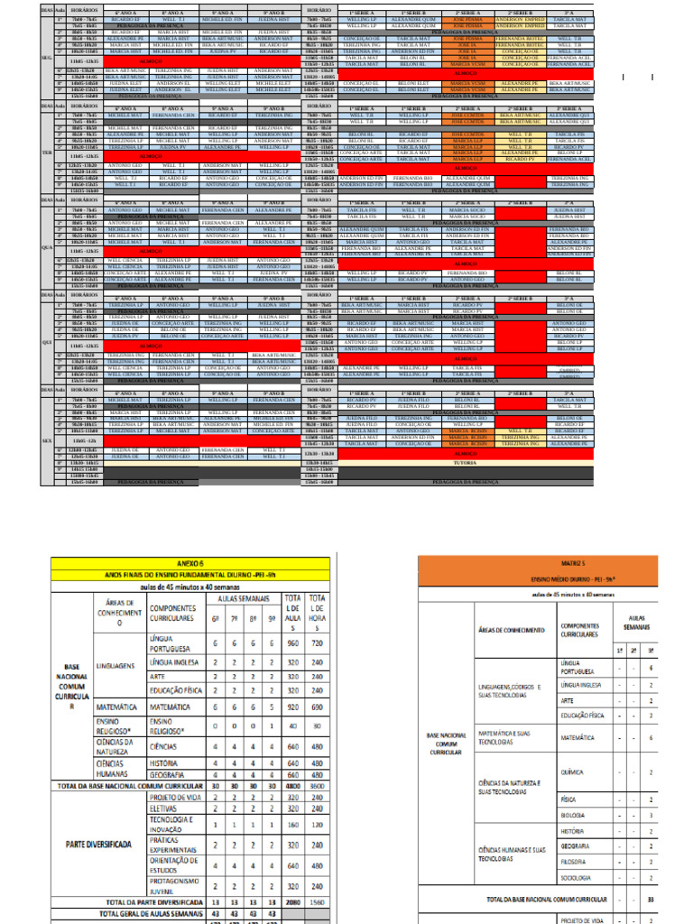 Horario Mafe 2024 2sem | PDF