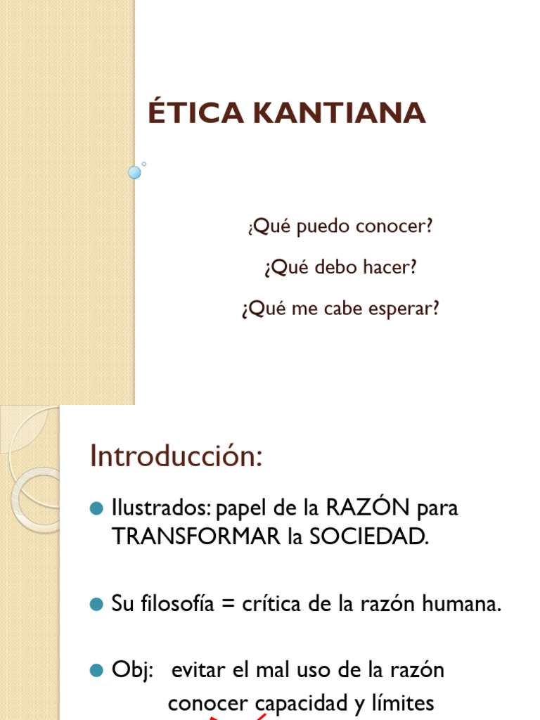 Ética Kantiana | PDF