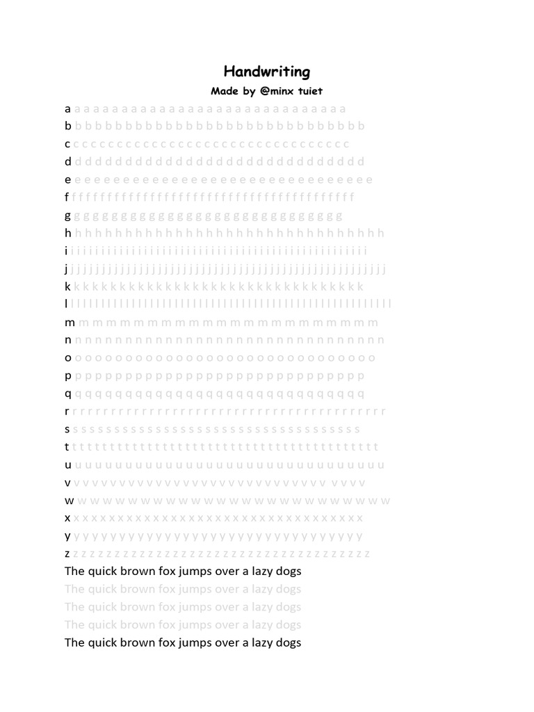 Hand Writing HA | PDF