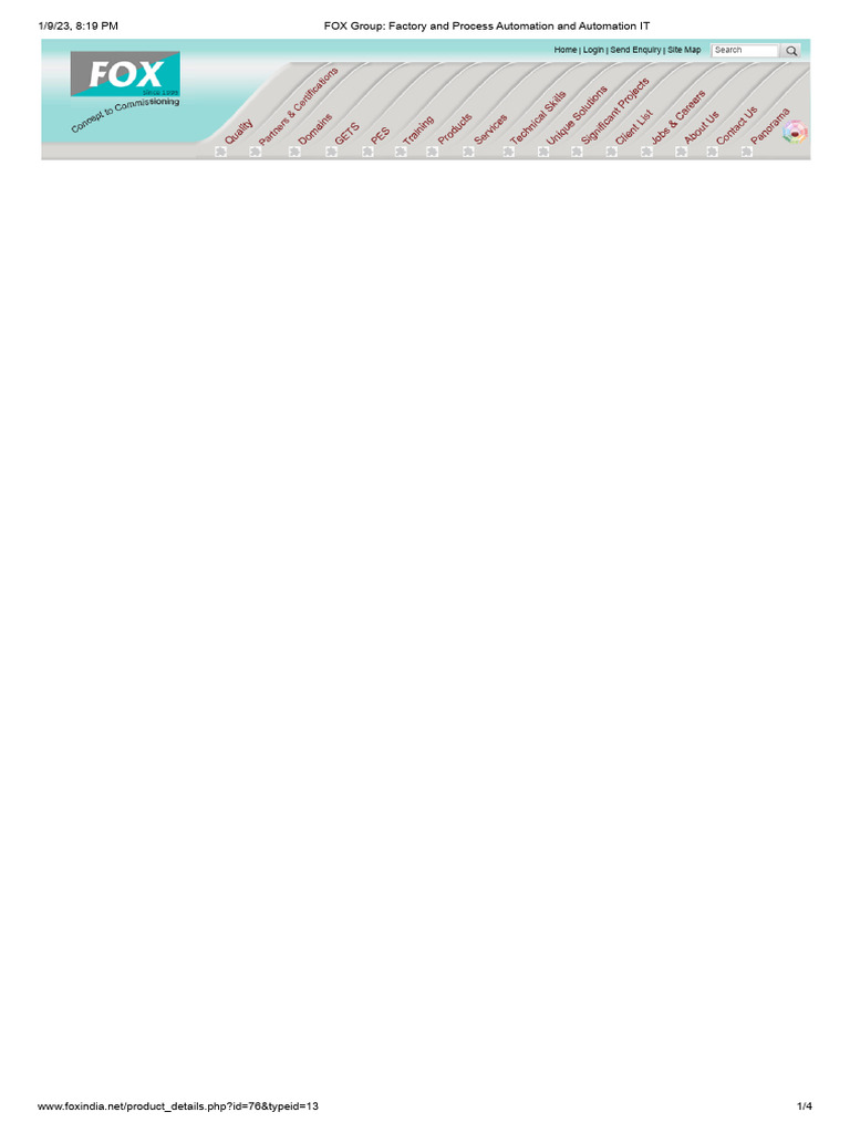 FOX Group - Scada | PDF