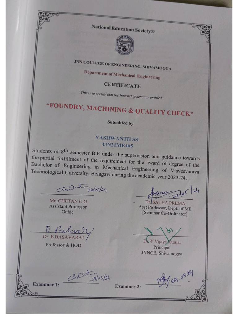 CLG Certificate | PDF