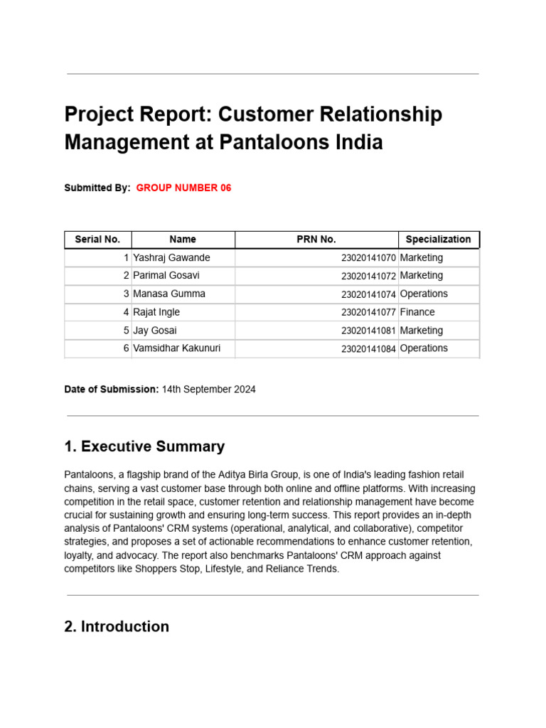 CRM Assignment | PDF