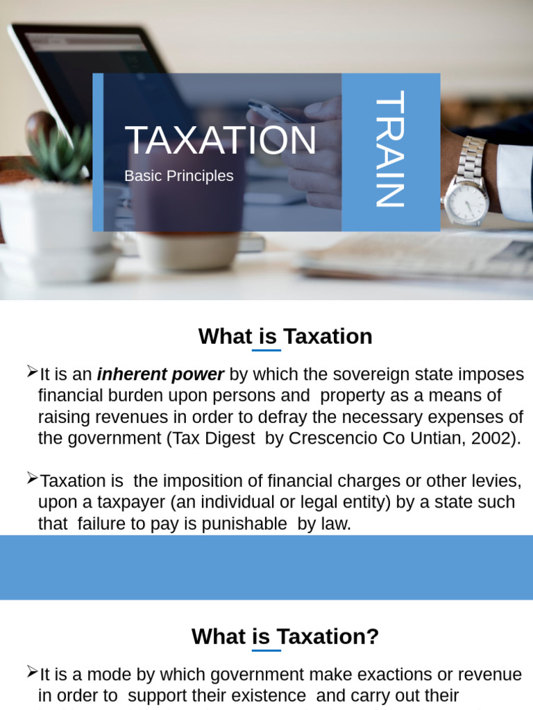Basic Principles of Taxation | PDF