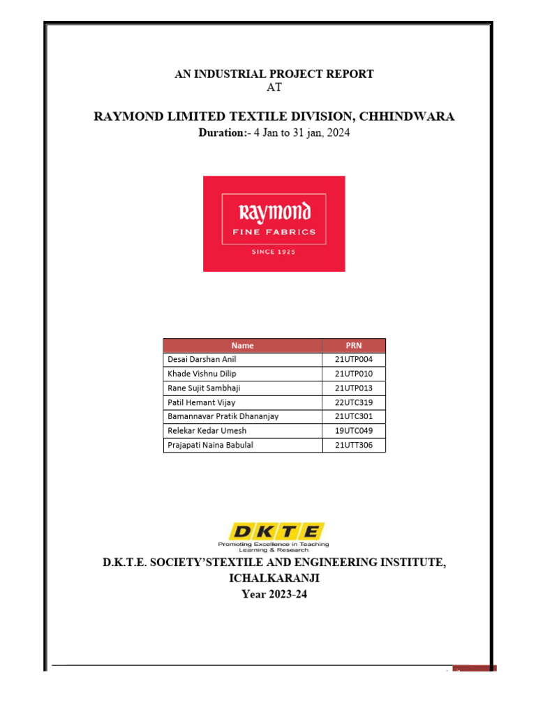 All Report Raymond | PDF