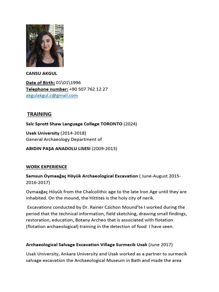 Cansu Akgul English CV | PDF