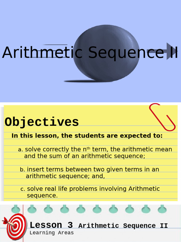 Arithmetic Sequence 2 | PDF