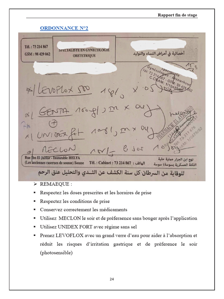 Ordonnance N°2: Rapport Fin de Stage | PDF