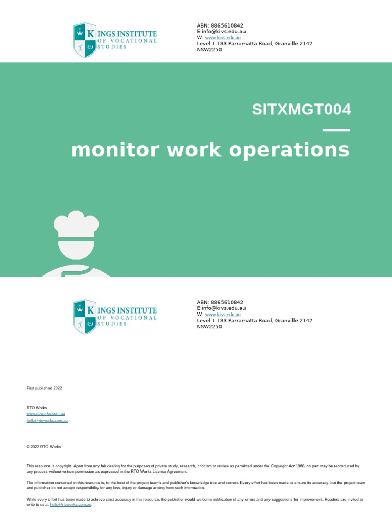 SITXMGT004 Student Logbook.v1.0 Attached | PDF