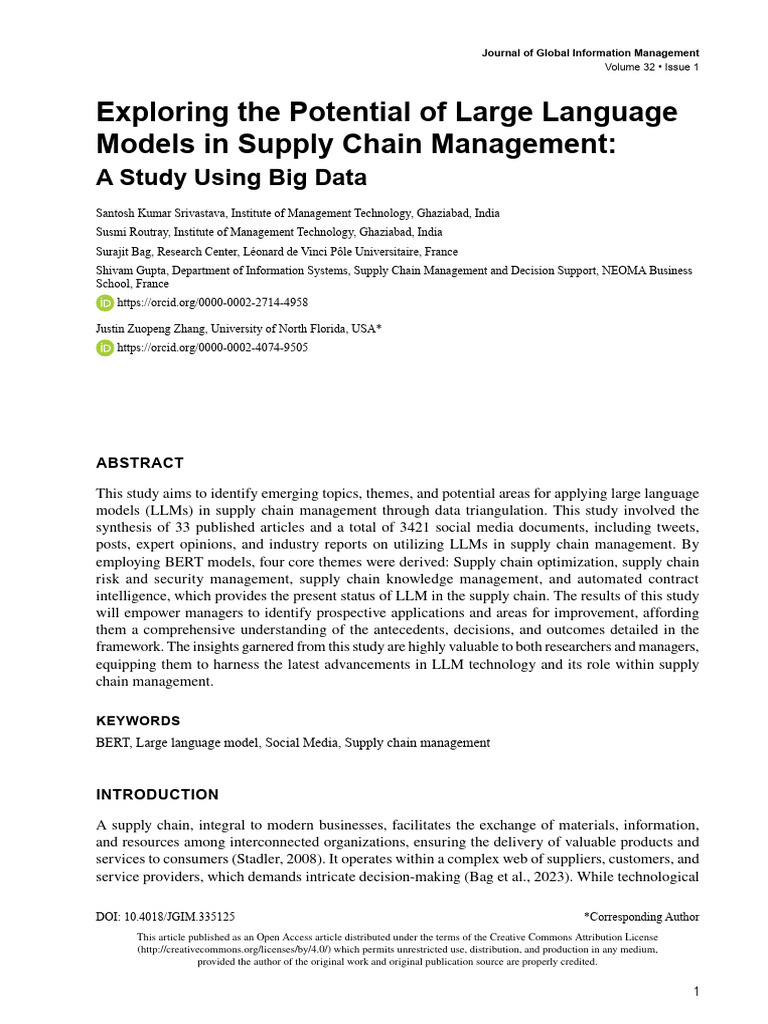Exploring The Potential of Large Language Models I | PDF