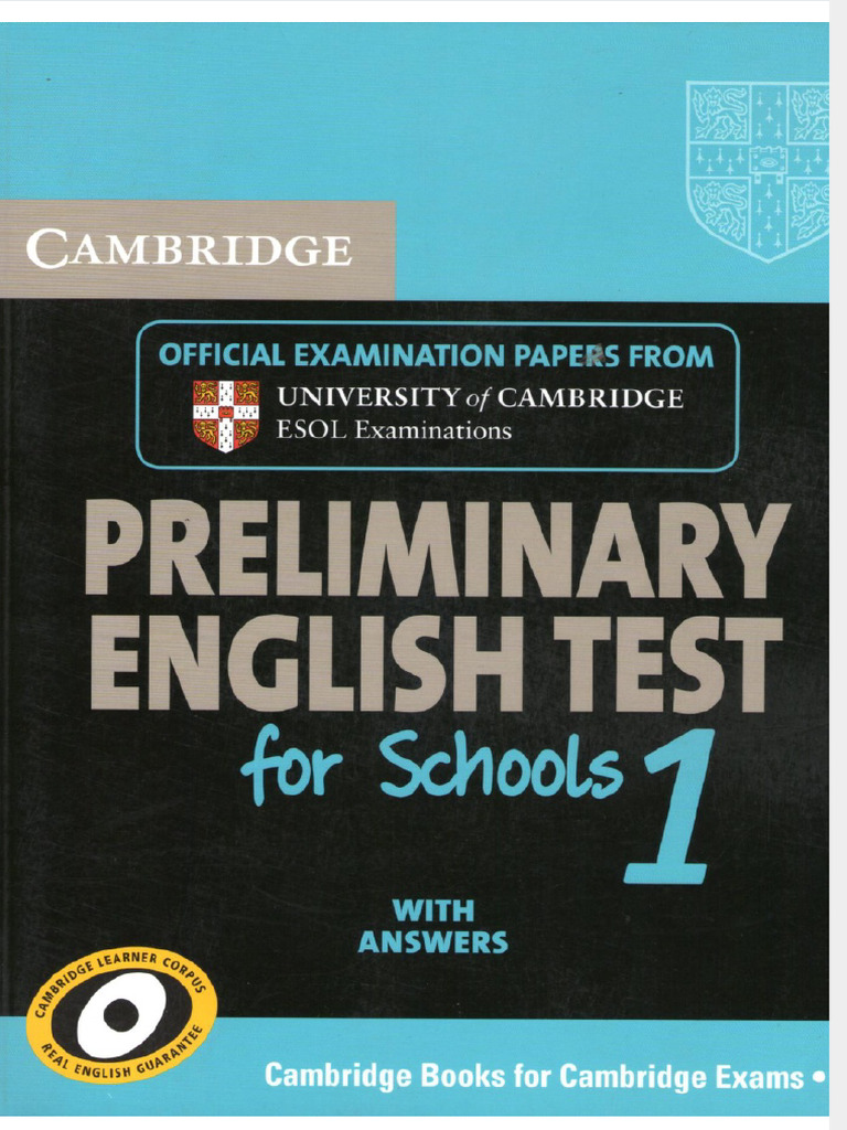 Cambridge Preliminary English Test Book 1 | PDF