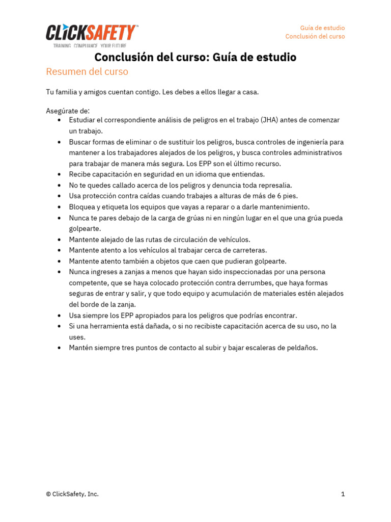 Osha 10 Construction Module 15 Study Guide | PDF