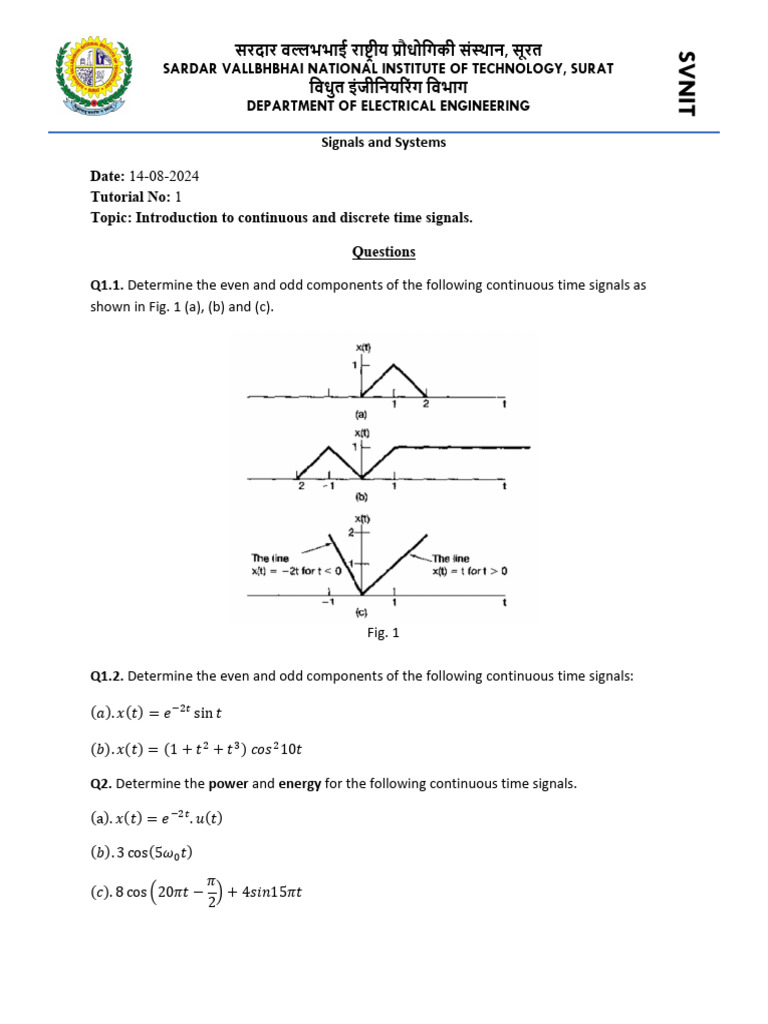 Tutorial 1 | PDF
