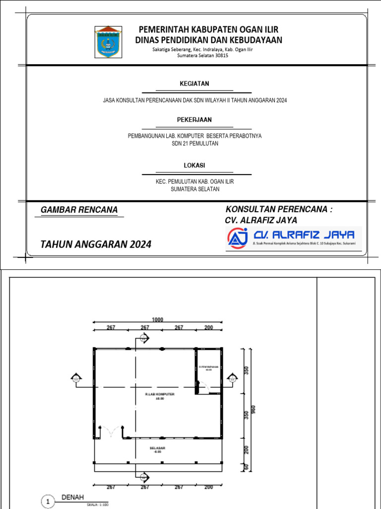 6. DED LAB KOMP SDN 21 PEMULUTAN FINAL | PDF