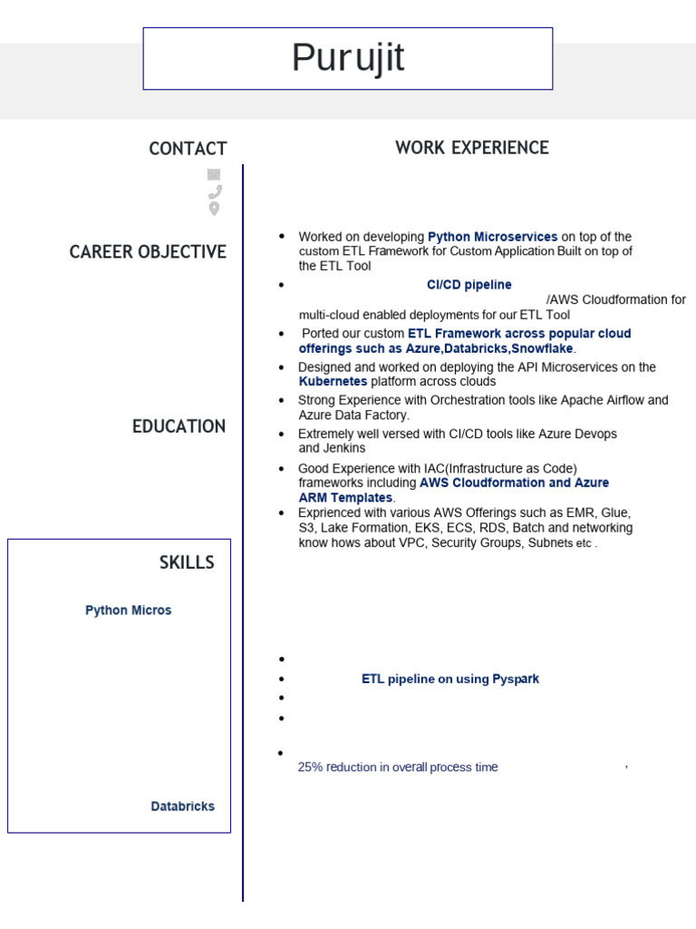 Purujit Resume | PDF
