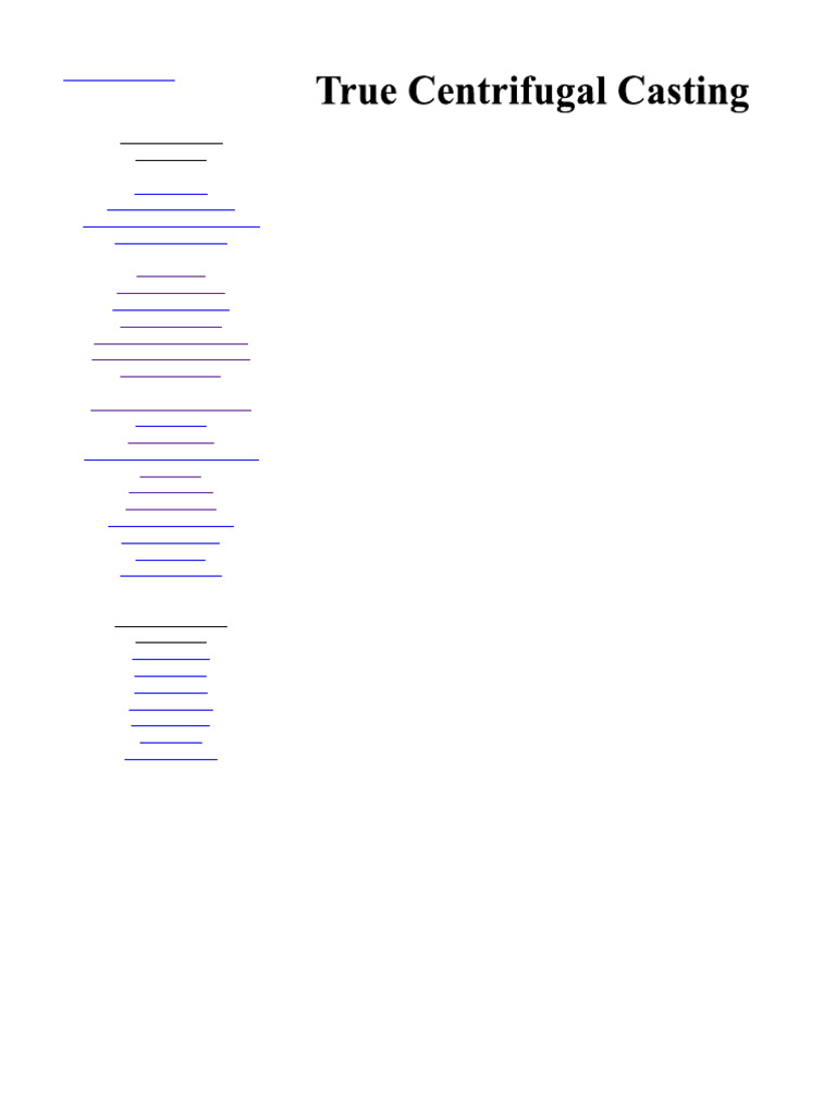 True Centrifugal Casting | PDF