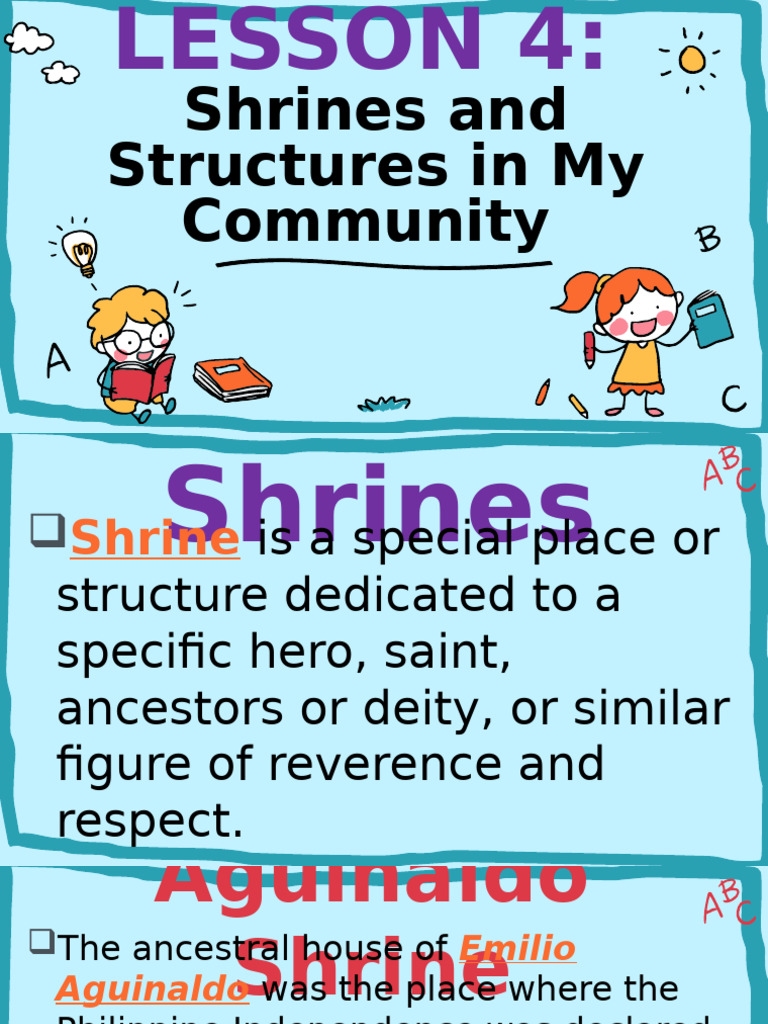 Social Studies 2ndQ Lesson 4 - Shrines and Structures in My Community | PDF