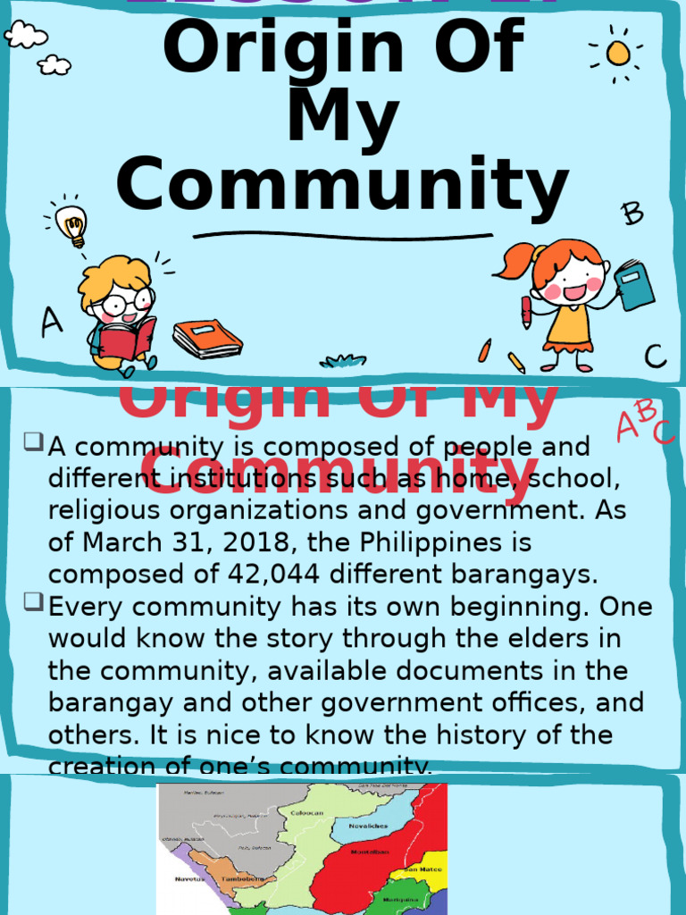 Social Studies 2ndQ Lesson 1 - Origin of My Community | PDF