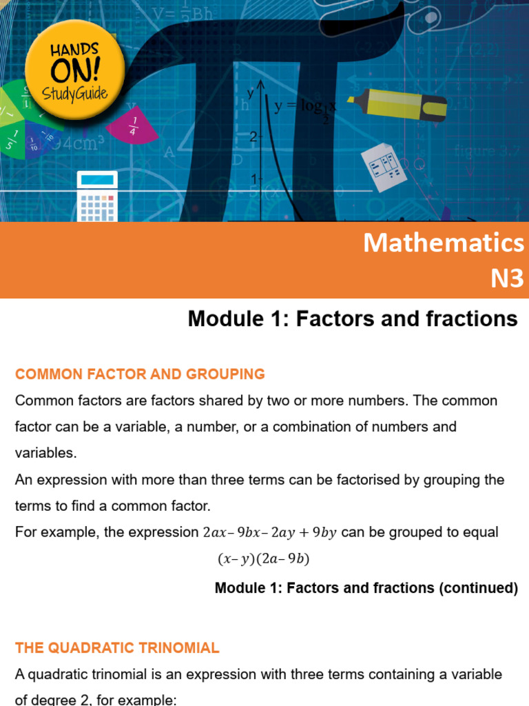 N3 Mathematics | PDF