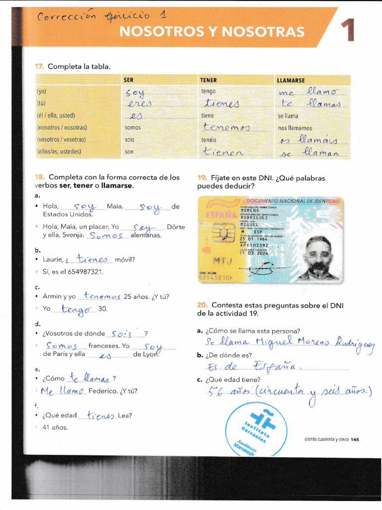 1 correccion ejercicio 1 | PDF