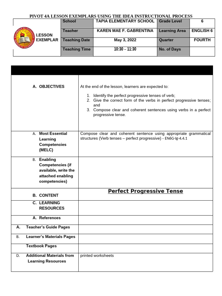 English 6 - Q4 Week 2.1 | PDF