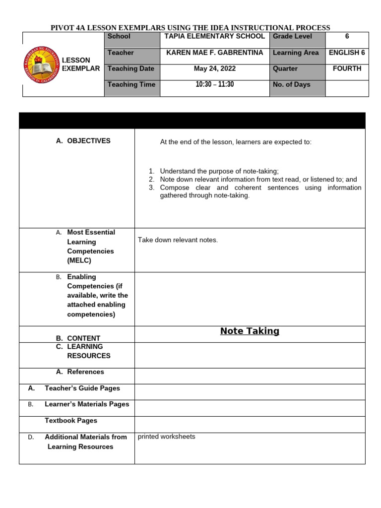 English 6 - Q4 Week 5 | PDF