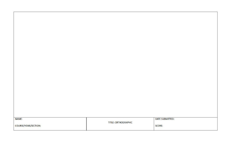 Template Isometric Drawing | PDF