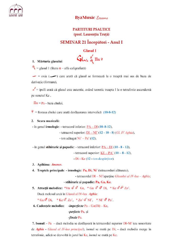 Partituri SEMINAR 21 - Incepatori | PDF