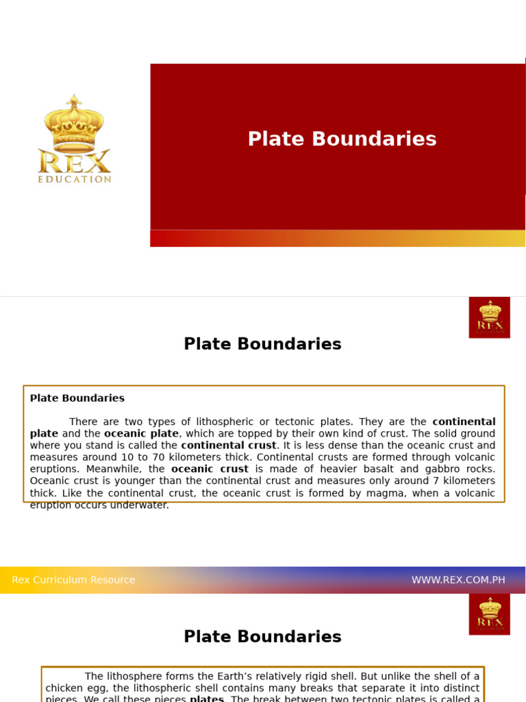 Plate Boundaries | PDF