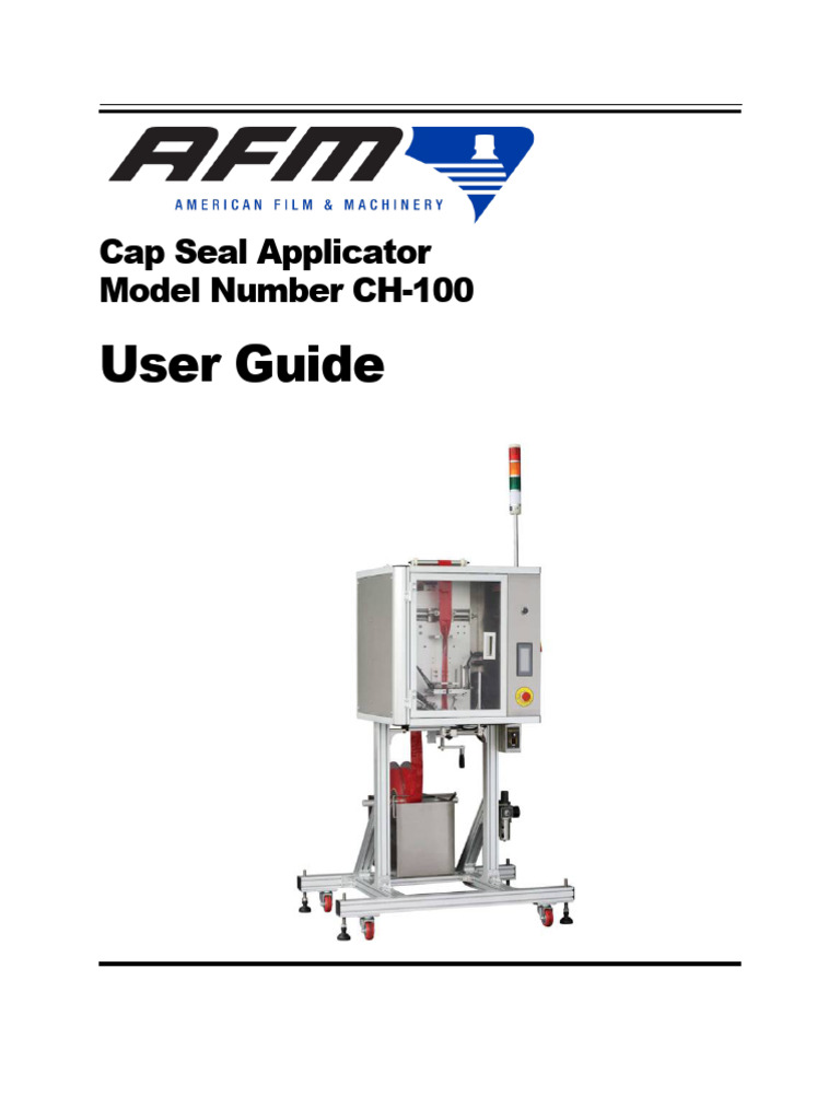 AFM4510005 - CH 100 - UG - Rev - A | PDF