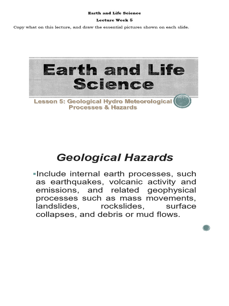 Earth and Life Science Lecture Lesson 5 | PDF