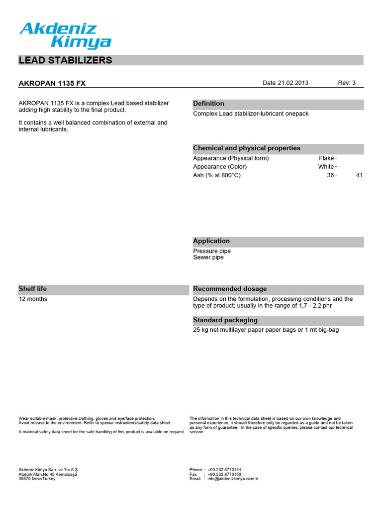 1135 FX TDS | PDF
