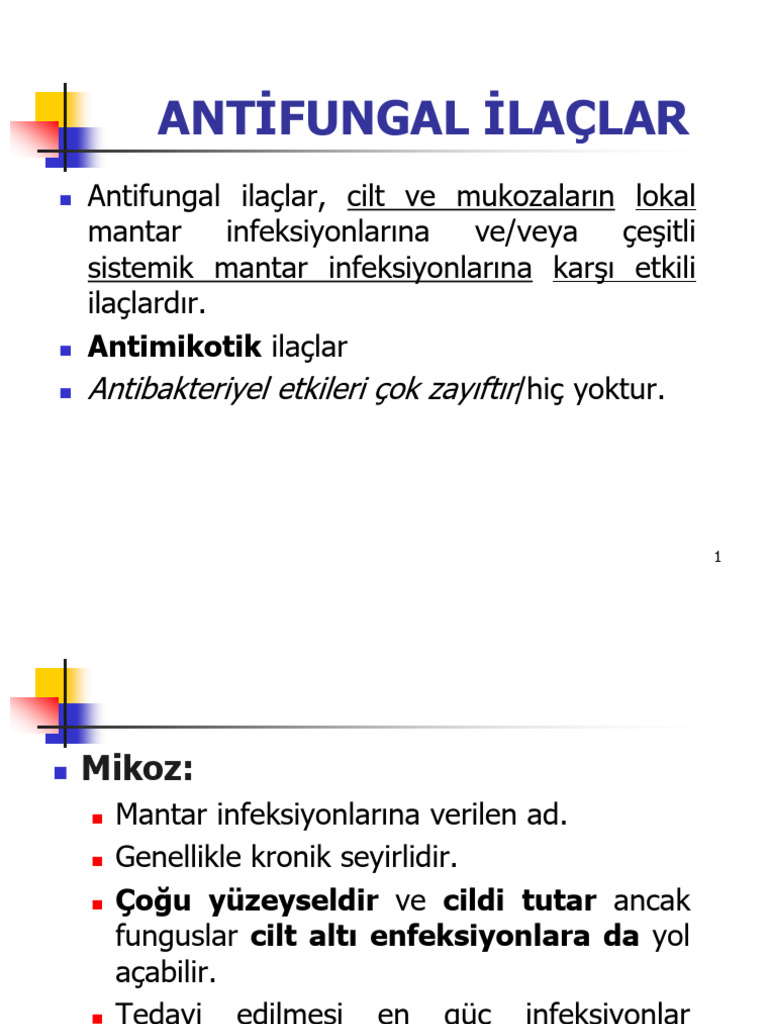 1T11. Antifungal Ilaçlar | PDF