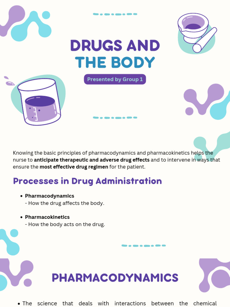 Drugs and The Body Group 1 | PDF