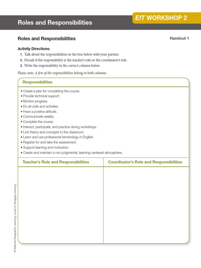 Workshop 1 - Handout 2 | PDF