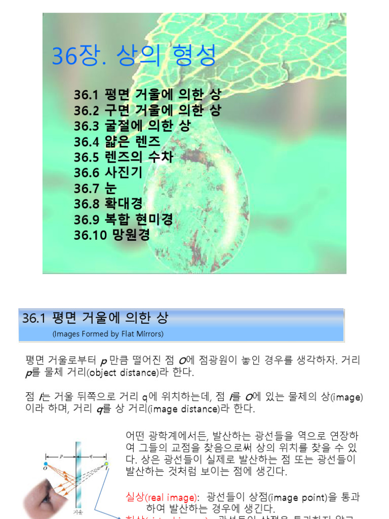 Ch35. 상의 형성 | PDF