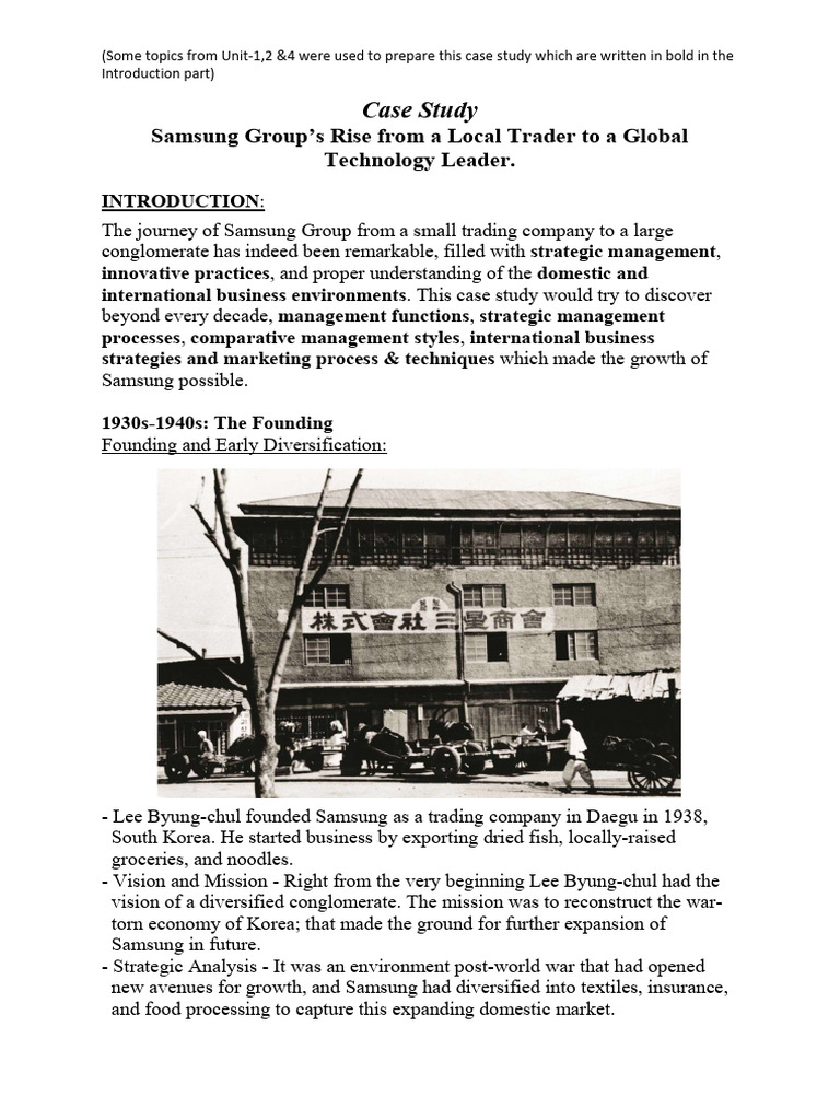 Samsung Case Study | PDF