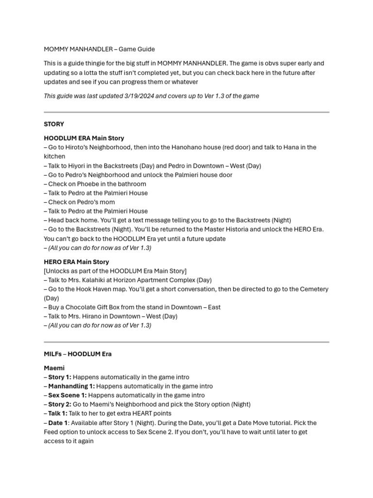 Mommy Manhandler | PDF