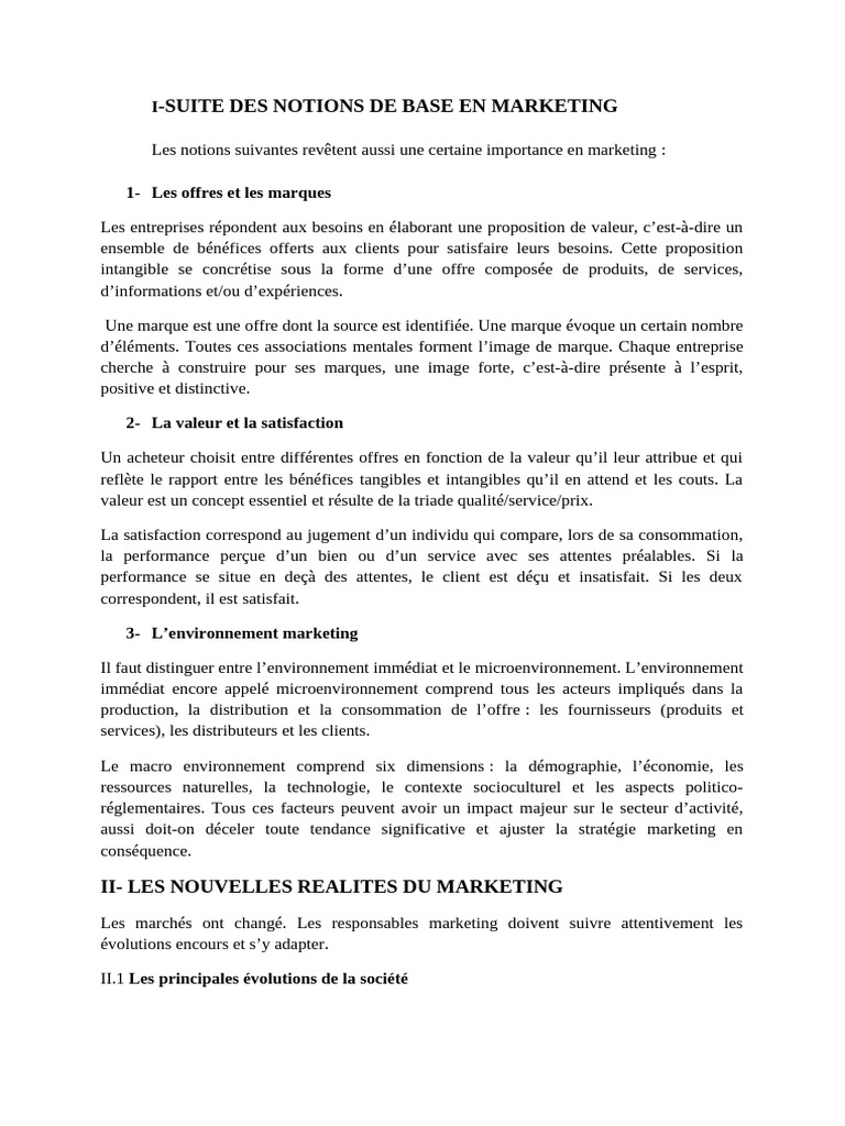 Intro Au Marketing | PDF