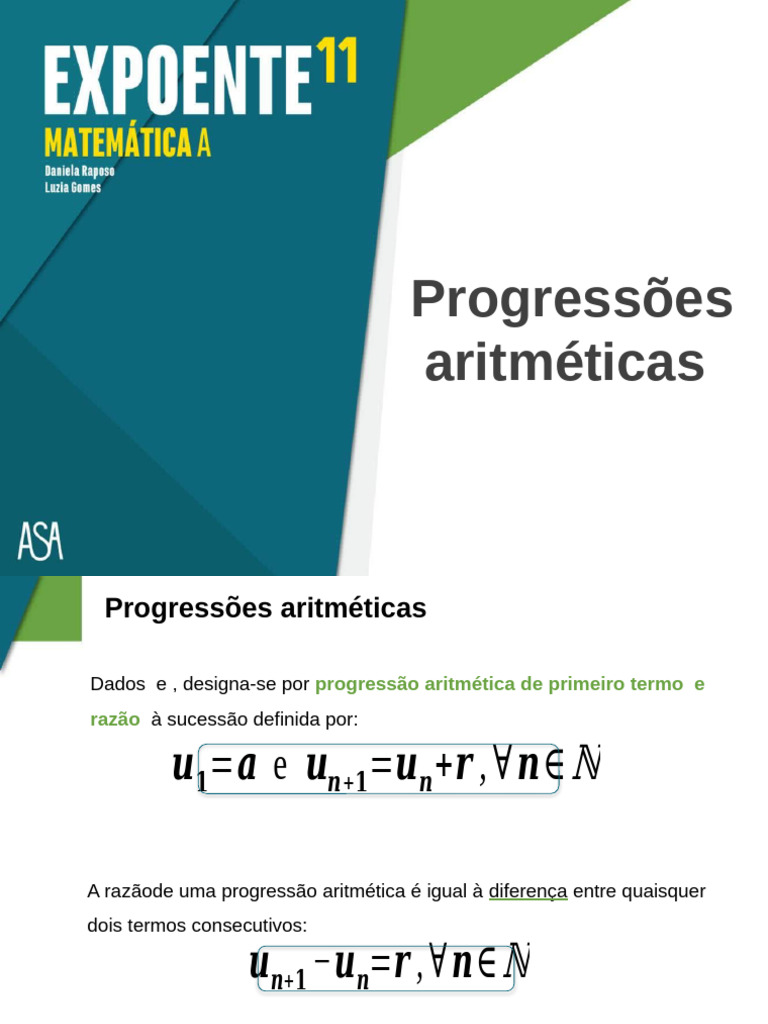 Progressões Aritméticas | PDF