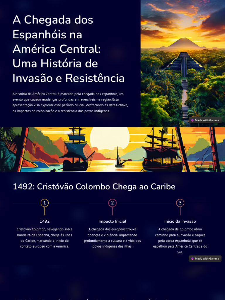 A Chegada Dos Espanhois Na America Central Uma Historia de Invasao e ...