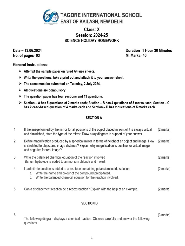 10 Sci Hhw 2 For 13 Jun 2024 Pdf