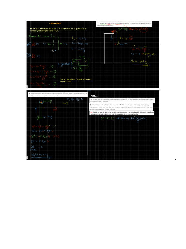 Clase Caida Libre-1 | PDF