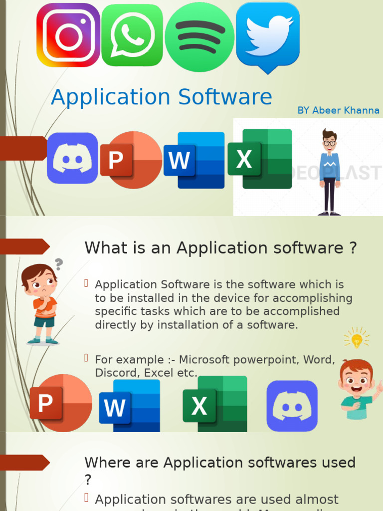 Application Software | PDF