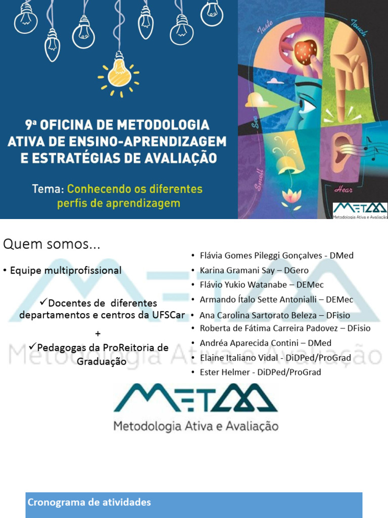 Oficina1 Aula Estilos De Aprendizagem Pdf