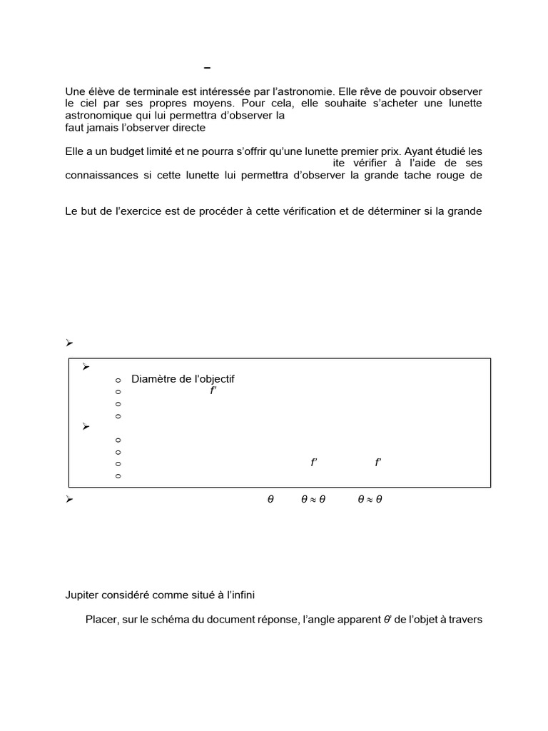 2024 Polynesie J1 Exo3 Sujet Lunette 6pts | PDF