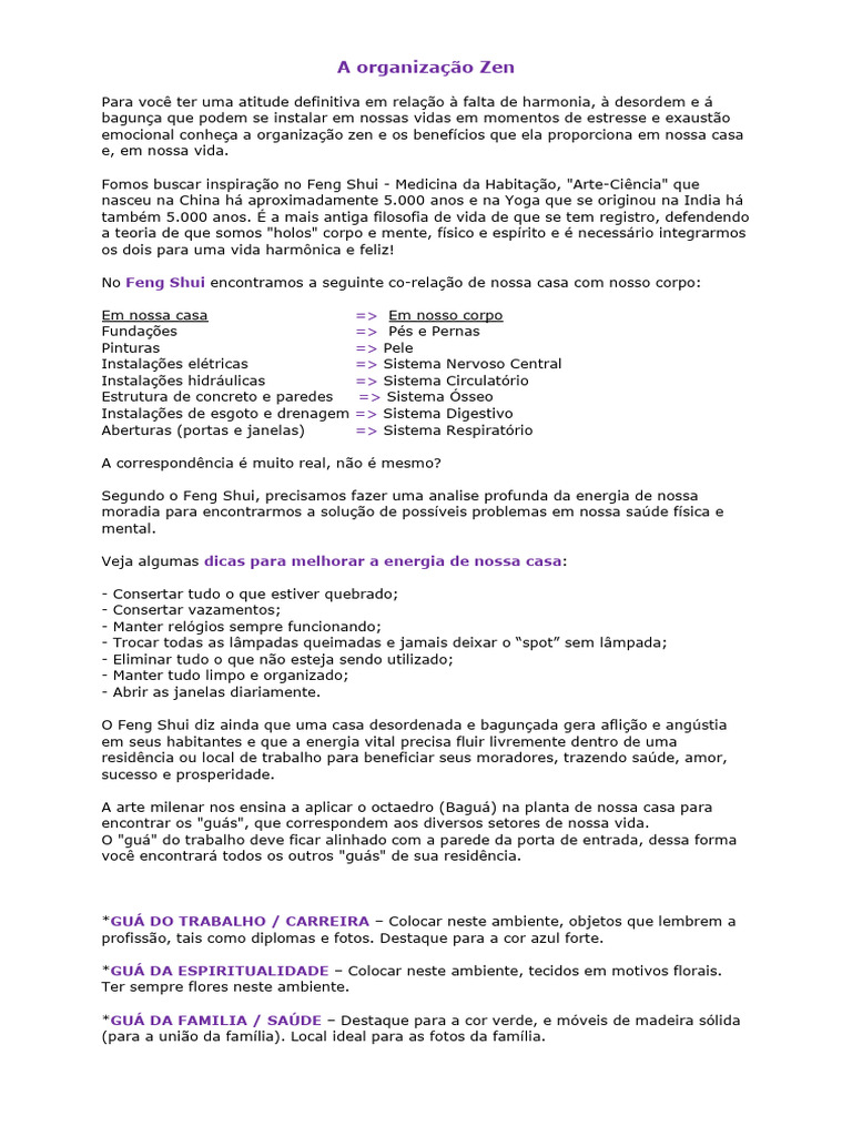 Organização zen | PDF