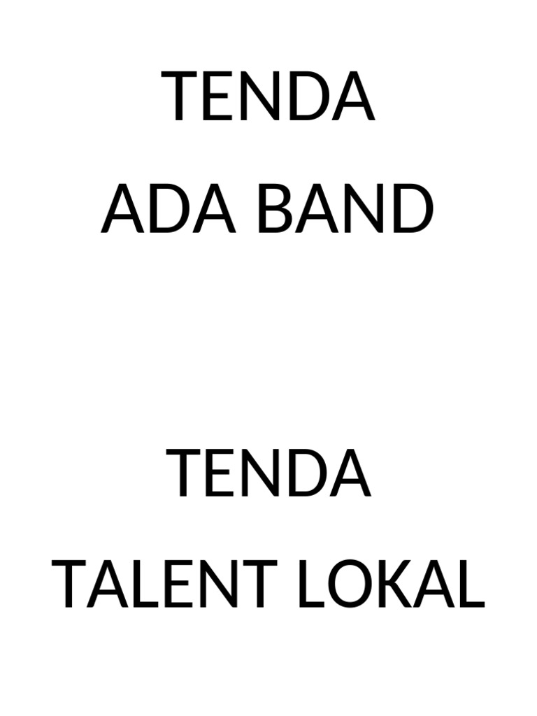 Sign Tenda | PDF
